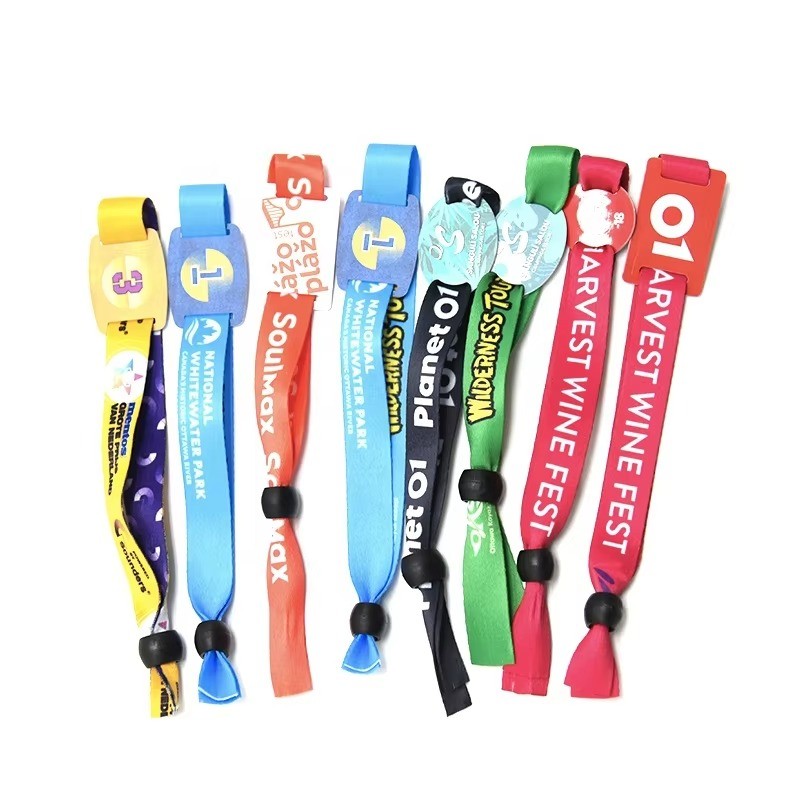 Custom event wristbands fabric RFID NFC wristbands polyester RFID ...